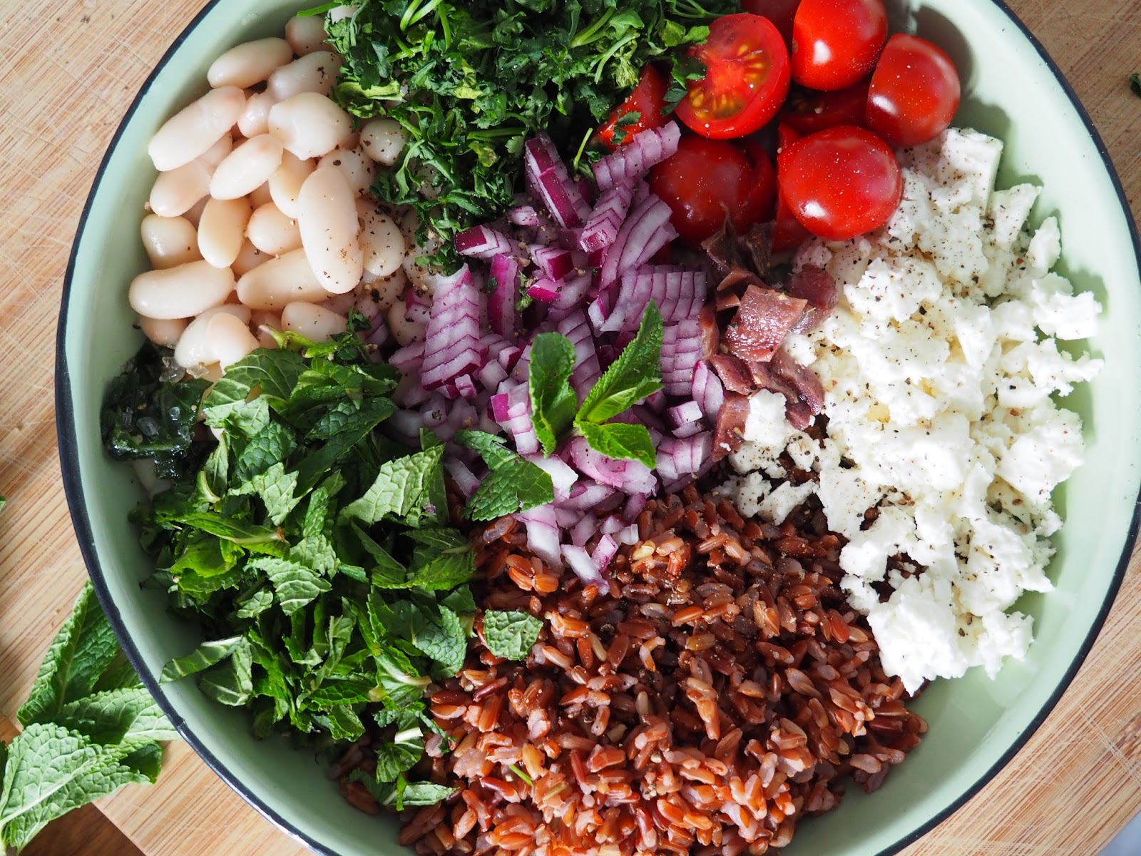 Deliciously healthy French Camargue Rice with Canellini Beans, Feta and ...