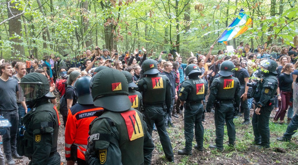 20,000 protesters will march tomorrow in the German forest of Hambach ...